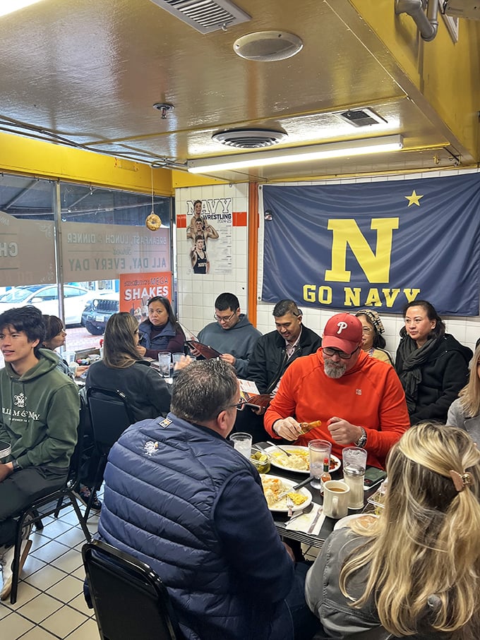 Where strangers become friends over plates of eggs and hash browns—the true meaning of "breaking bread together."