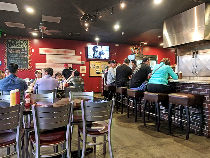 Where BBQ dreams come true—at the counter. The bustling dining room speaks volumes: people don't line up for mediocre food in Southern California.