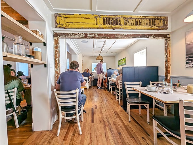 The cow may not have jumped over the moon, but its wooden head watches approvingly over a bar stocked with everything needed to craft the perfect brunch cocktail.