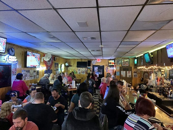 The packed bar on a busy night tells you everything you need to know – locals don't keep secrets when it comes to good food.