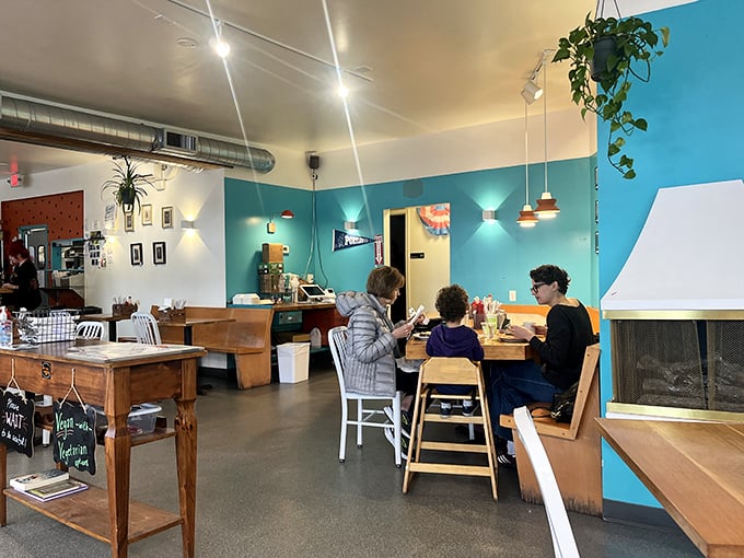 Families finding common ground over uncommon food. The multi-generational appeal of plant-based comfort food in its natural habitat.