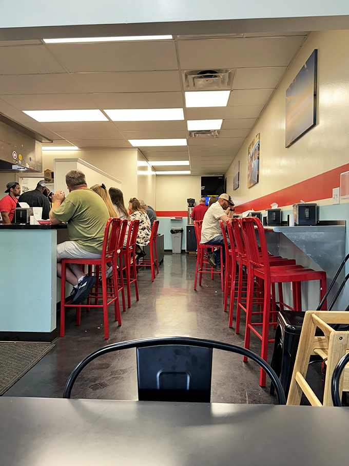 10. diners
The lunch crowd knows—these red stools are Kansas City's true power seats, where important decisions like "ketchup or no ketchup" are made daily. 