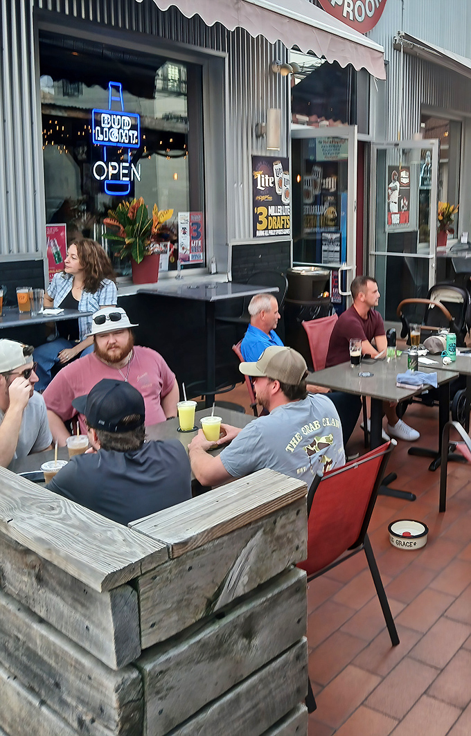 The outdoor seating area isn't just furniture—it's a community gathering spot where strangers become regulars and regulars become friends.