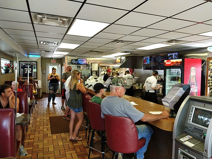 Watch the locals work their magic while you contemplate life's greatest mysteries from your counter perch.