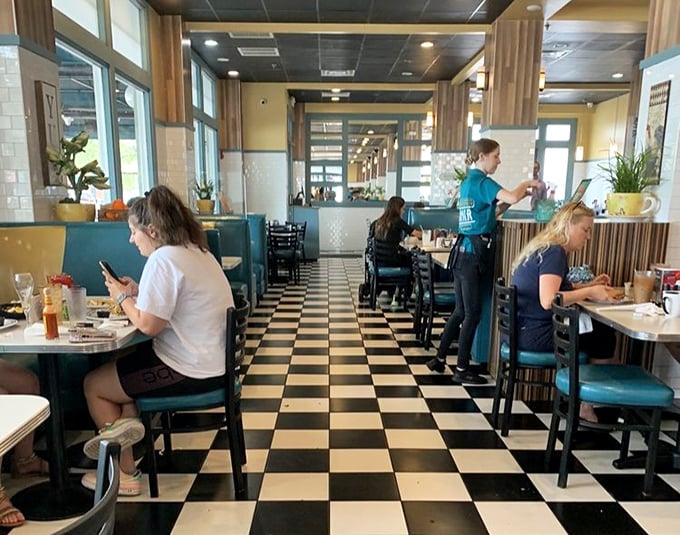 The breakfast rush in full swing – where locals know your order before you do.