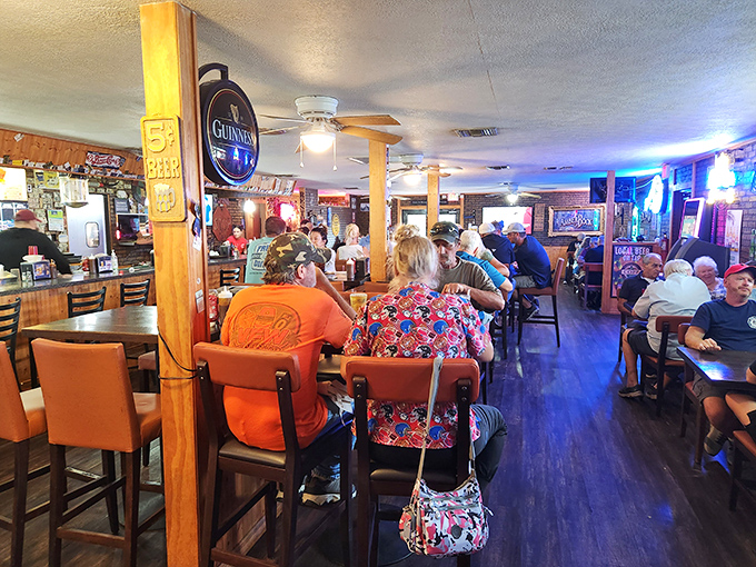 No fancy food stylists needed—just real people enjoying real food. The packed house tells you everything you need to know about this place.