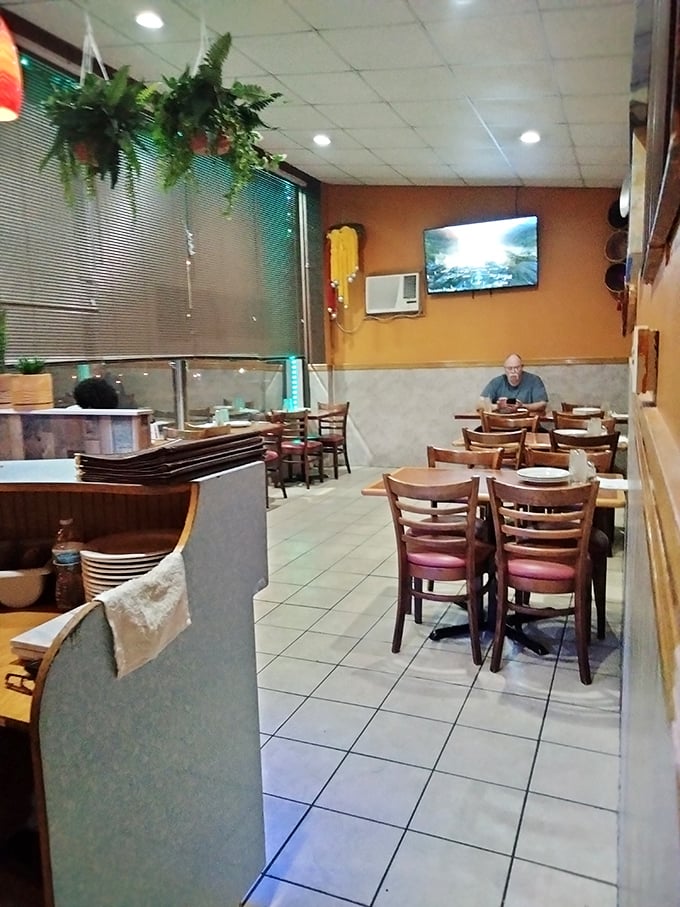 Even on a quiet evening, Erie Curry House offers a cozy retreat where the real conversation happens between your taste buds and their spices.