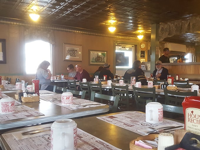 The breakfast club meets here daily—not to solve the world's problems, but to temporarily forget them over coffee and conversation.