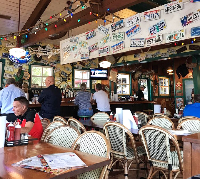 Where strangers become friends over shared love of seafood. Notice nobody's looking at their phones – the food commands full attention.