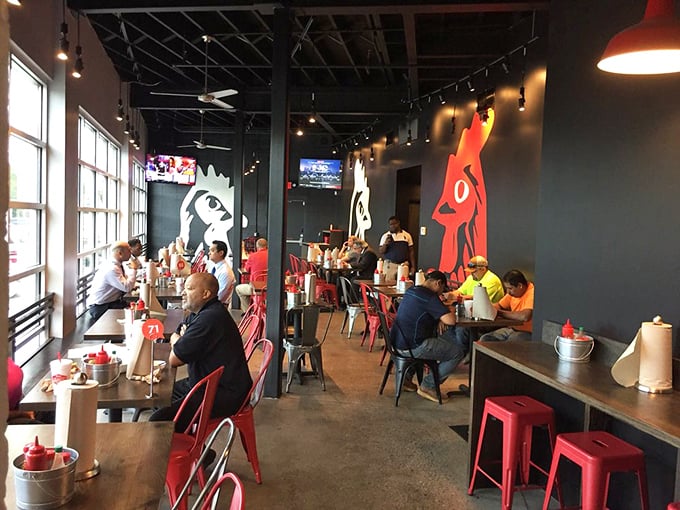 The diverse crowd speaks volumes—when the chicken is this good, it brings together people from all walks of life.