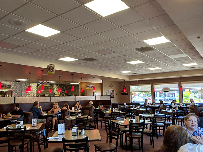 The lunch crowd knows the secret—J & M's isn't just about the food; it's about that communal hum of satisfaction that fills the room like background music.
