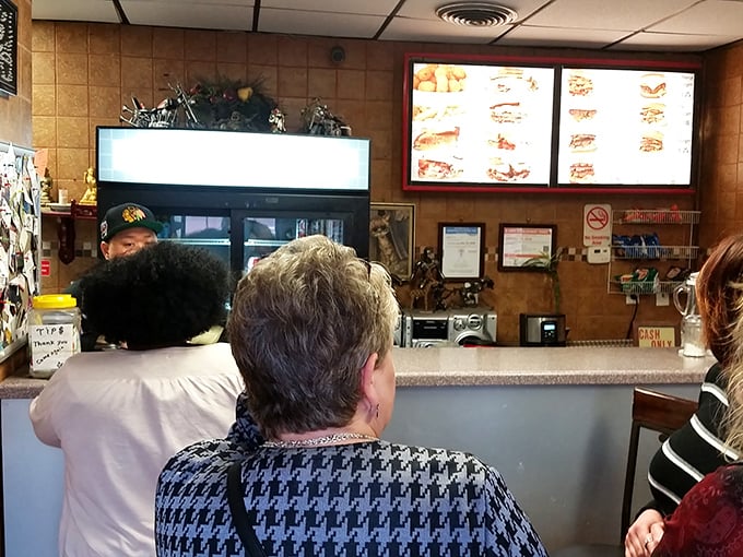 The line forms quickly at lunchtime – a testament to decades of consistent quality that keeps bringing locals back for more.