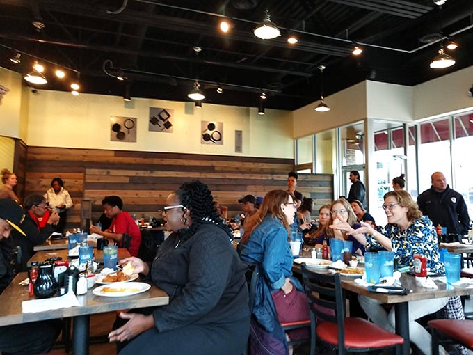 Weekend warriors unite! The bustling dining room proves Wally Waffle has mastered the art of bringing Ohioans together over breakfast.