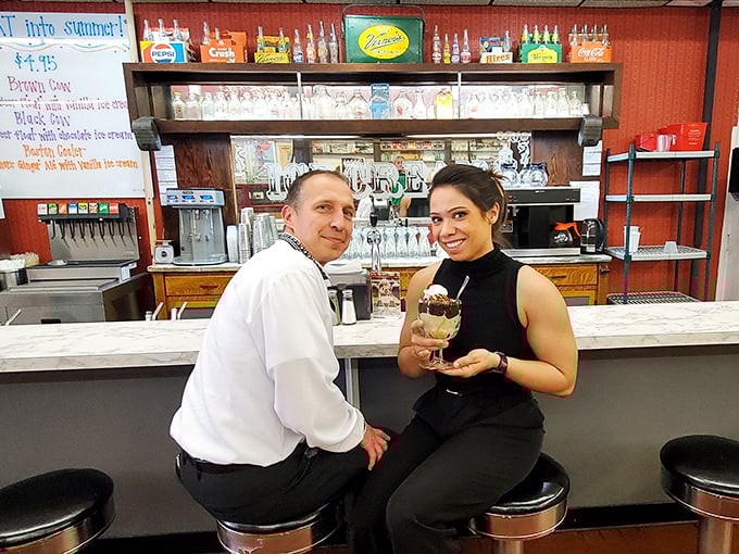 The counter experience at Big Ed's is where memories are made, one spectacular milkshake at a time.