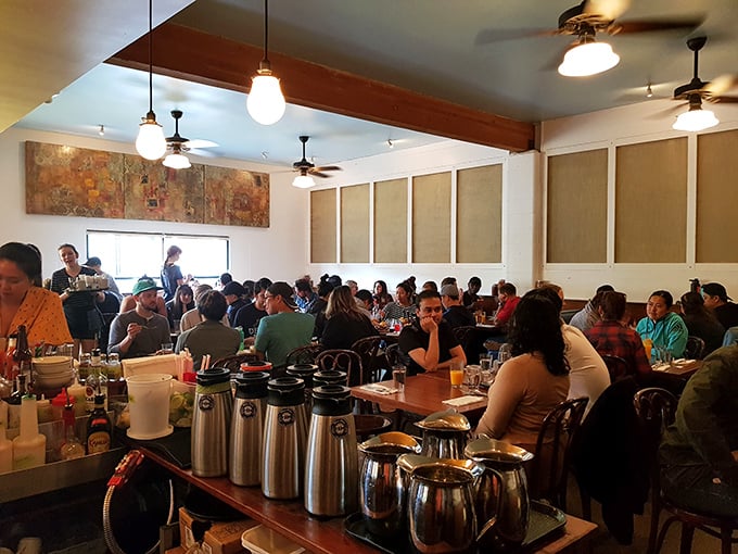 A packed house speaks volumes—when Portlanders willingly wait for food in a city with endless options, you know something magical is happening in the kitchen.