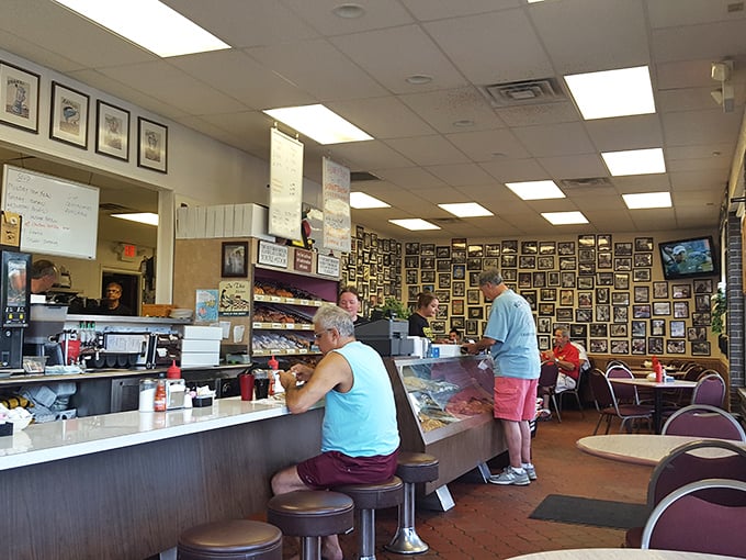 Where strangers become neighbors over coffee refills. The counter service comes with a side of Columbus community spirit.