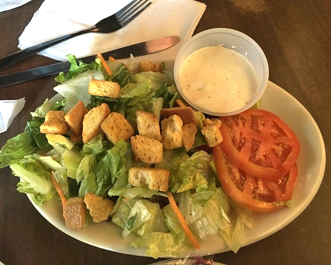 Even the salads at Zip's show respect for simplicity—fresh greens, ripe tomatoes, and house-made croutons that could convert even the most dedicated carnivore.