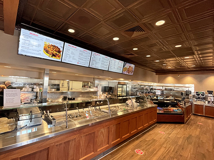 Behind this counter, breakfast dreams become reality. The modern-day alchemy of turning simple ingredients into morning gold.