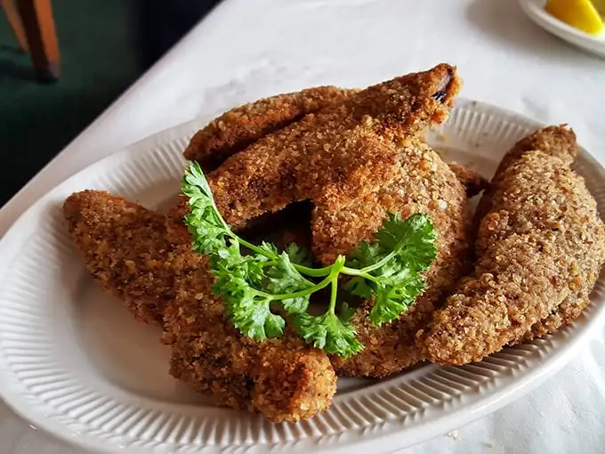 Fried artichoke hearts proving that vegetables can be just as indulgent as any comfort food classic dish.