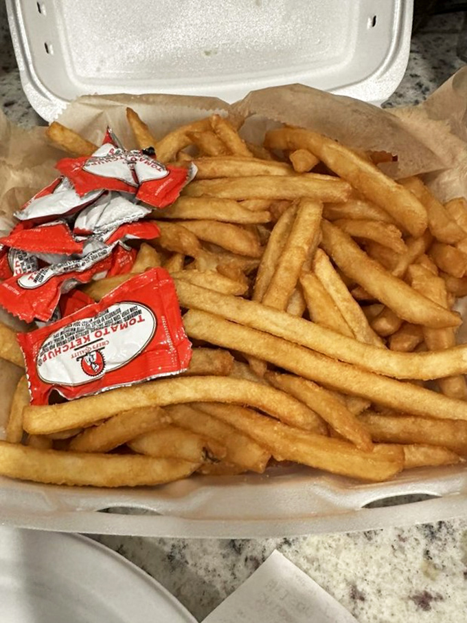 Golden fries that prove sometimes the simplest pleasures are the most satisfying ones.