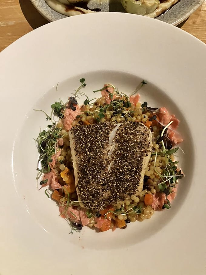 Ocean meets farm in this stunning halibut dish, where the fish is the star but the supporting cast of vegetables deserves its own standing ovation.
