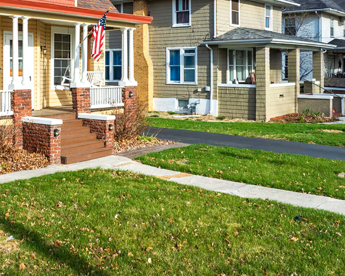 Front porches with American flags aren't just architectural features in Galesburg—they're community gathering spots where neighbors become friends without increasing your property taxes.
