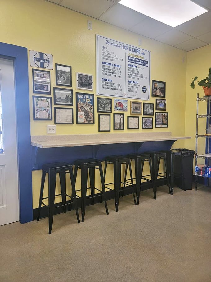 Clean, bright, and welcoming – the kind of place where strangers become friends over fish.
