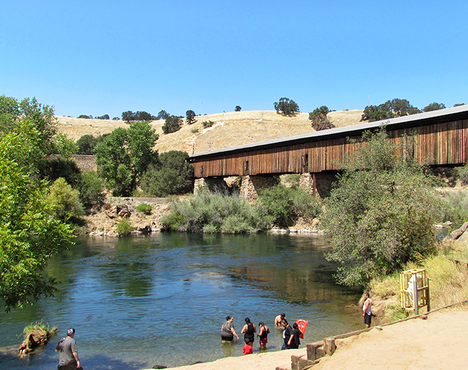 Knights Ferry Covered Bridge spans more than just water—it connects visitors to a simpler time when craftsmanship mattered and views were meant to be savored.
