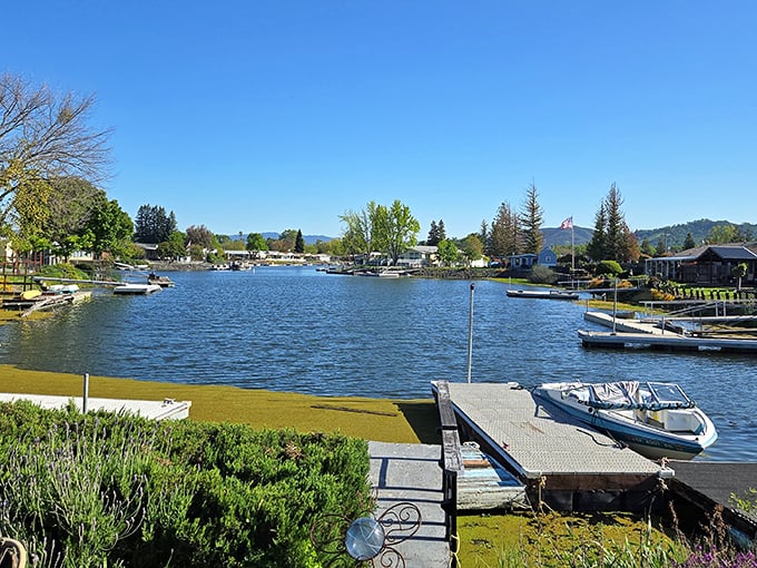 Lakeport's lagoons offer boat owners the perfect blend of sheltered waters and easy lake access—paradise with a dock attached.