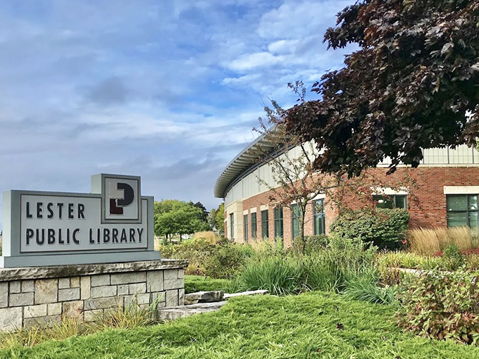 The Lester Public Library isn't just about books—it's a modern community hub where architecture and landscaping create an inviting knowledge sanctuary.
