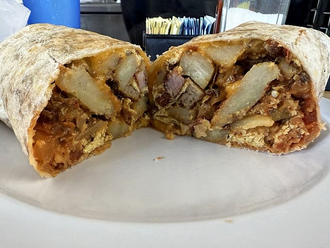 This loaded breakfast burrito is basically a warm hug wrapped in a tortilla, stuffed with morning magic and pure satisfaction.