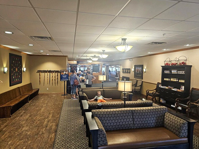 The waiting area where anticipation builds and friendships form. Like the backstage before a rock concert, except the headliner is meatloaf instead of Mick Jagger.