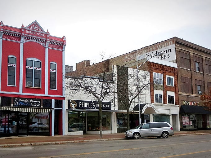 Vibrant historic buildings along Ludington Street showcase the pride of ownership that keeps Escanaba's downtown both functional and photogenic.
