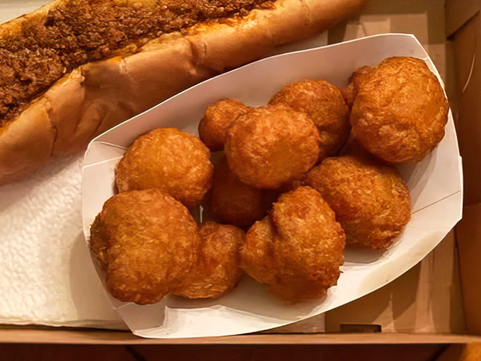 These aren't just mac and cheese bites – they're little golden orbs of childhood comfort, transformed into portable happiness.