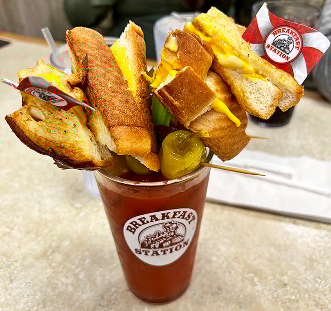 The Mega Mary arrives like a breakfast superhero, cape made of bacon, ready to save your morning.