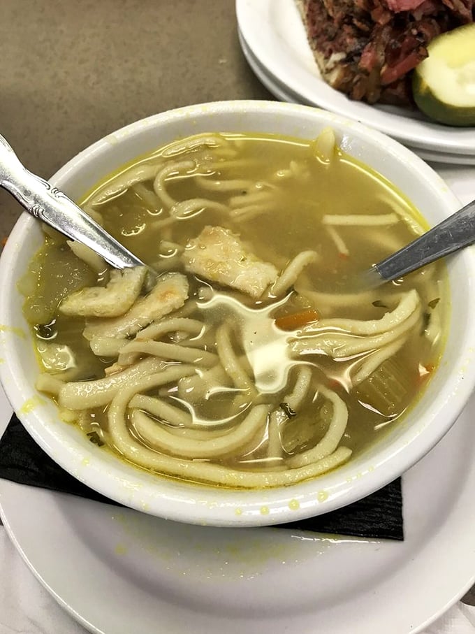 A bowl of chicken noodle soup that understands its supporting role in the sandwich drama, yet still delivers a performance worthy of a best supporting actor nomination.