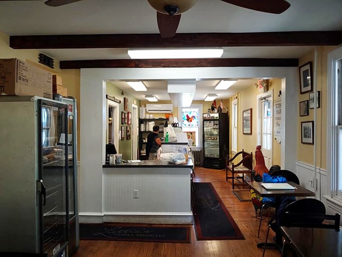 Where magic happens daily. The counter service area offers a glimpse into the organized chaos that produces Delaware's most talked-about comfort food.