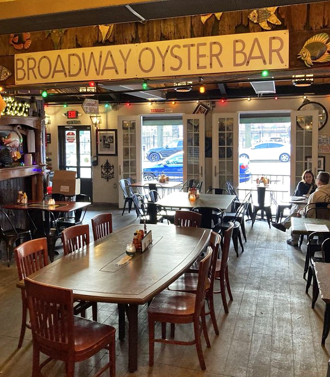 Where wooden tables have hosted more memorable conversations than most therapists' offices. Nautical charm meets dining comfort.