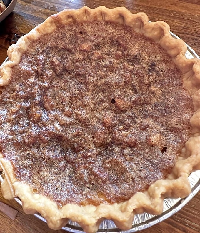 Pecan pie – the sweet finale that somehow finds room in already-full stomachs. A Southern tradition that feels right at home in the desert.