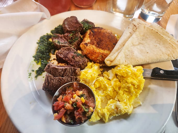 This platter means business—enough delicious ammunition to fuel your entire day with room for seconds.