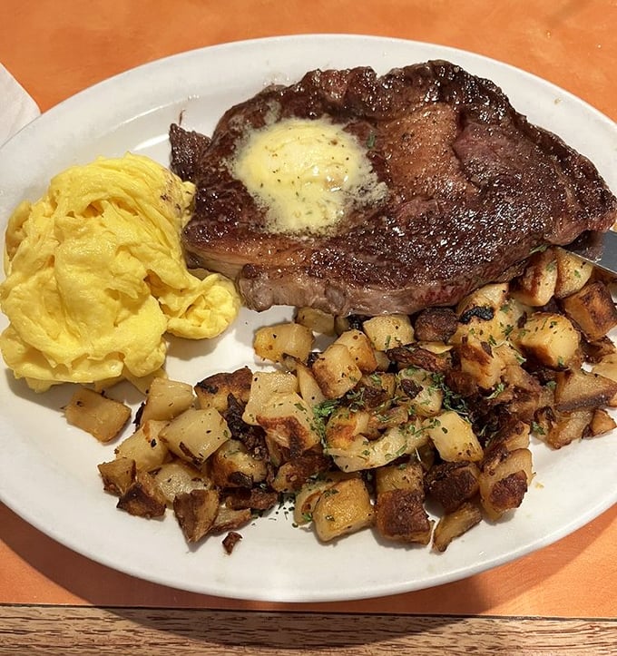 Because sometimes your breakfast needs to include a ribeye steak – and honestly, who's going to argue with logic?