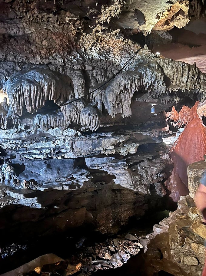 Nature's artistry on display—centuries of water have sculpted these limestone formations into otherworldly shapes perfect for a ghost story setting.