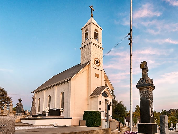 St. Sava Serbian Orthodox Church stands pristine against the California sky, a testament to the diverse cultural influences that shaped this affordable slice of paradise.