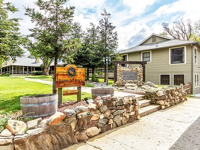 Sierra Sky Ranch welcomes visitors with rustic charm and authentic Western character – no Hollywood markup required. 