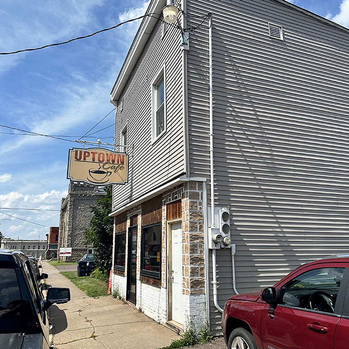 Uptown Cafe's modest exterior hides what locals know—sometimes the best breakfast in America comes from places without a social media manager.