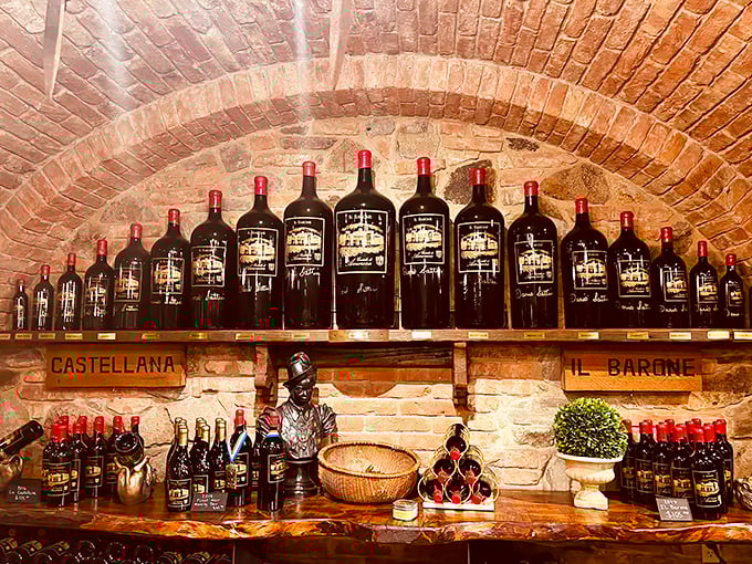 Wine aging in the castle's cellars proves that sometimes the old ways are best—especially when they involve Italian varietals and California sunshine.