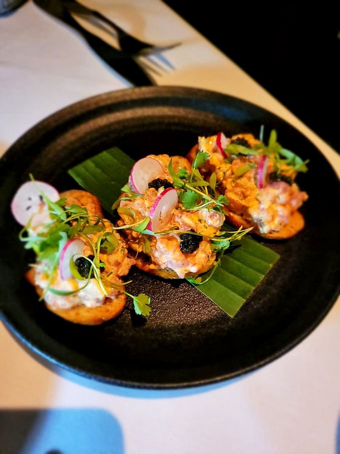 These tuna tartare bites aren't just appetizers—they're edible art that makes your taste buds feel like they've been upgraded to first class.