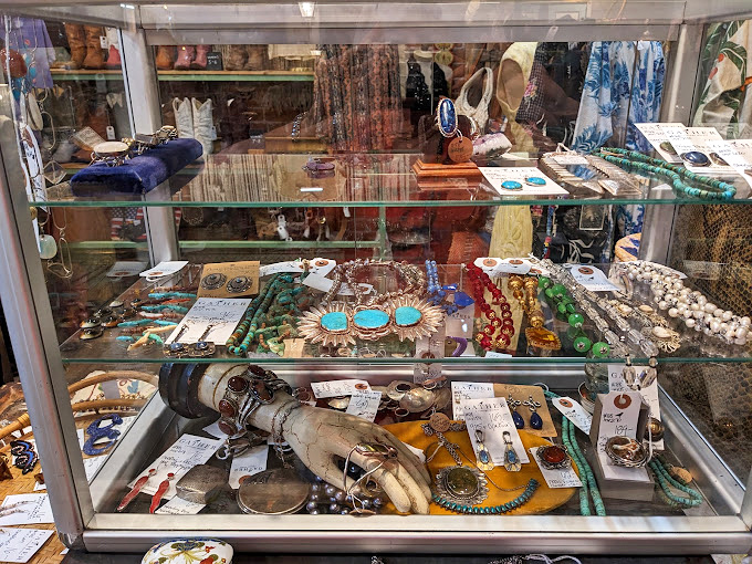 The jewelry case gleams with treasures from bygone eras—each brooch, necklace and ring waiting to become someone's "where did you find that?" conversation piece.