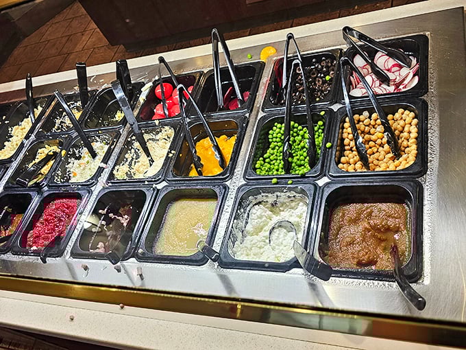 The buffet spread—a colorful mosaic of comfort. Like an artist's palette, if the artist specialized in making you incredibly hungry.
