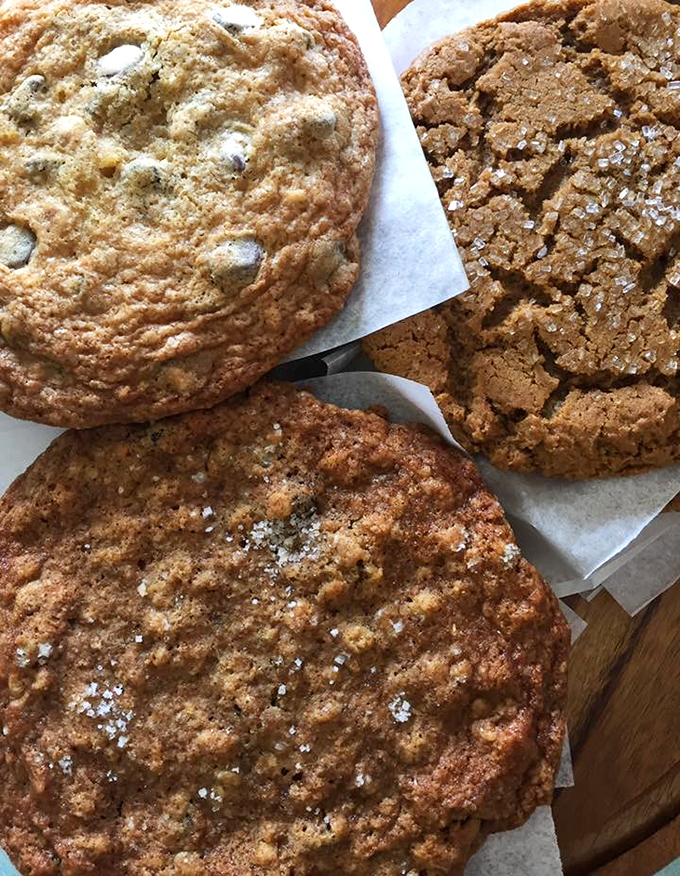 These aren't just cookies—they're discs of happiness with the perfect balance of crisp edges and chewy centers. Diet plans, beware.